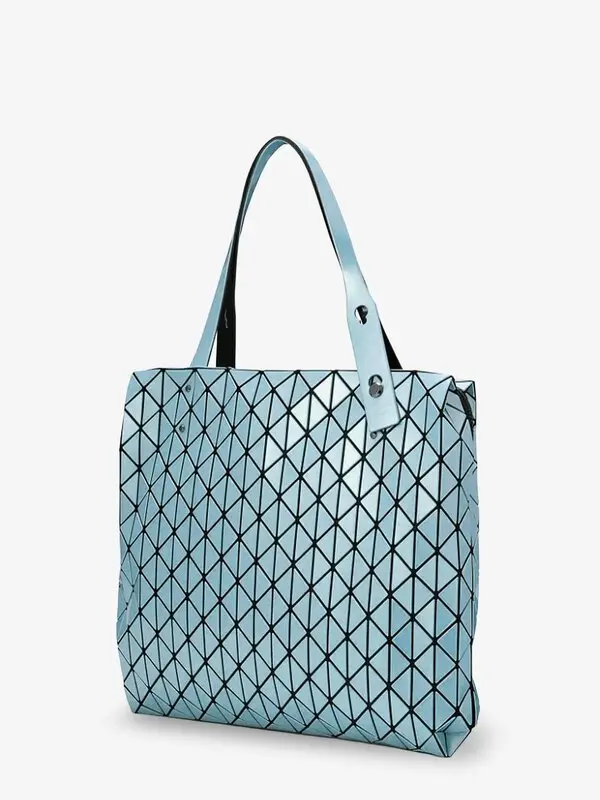 Issey Miyake Row Metallic Shoulder Bag With Triangular Pattern