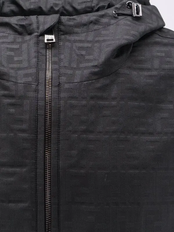 Fendi Ff Zucca Jacquard Nylon Jacket - Multicolor
