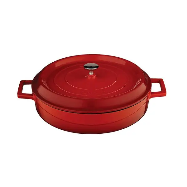 Turgla Home Cast Iron Round Cast Iron Shallow Dutch Oven