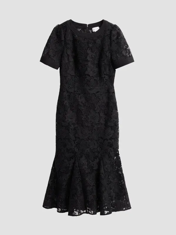 MILLY Ailany Lace Midi Dress