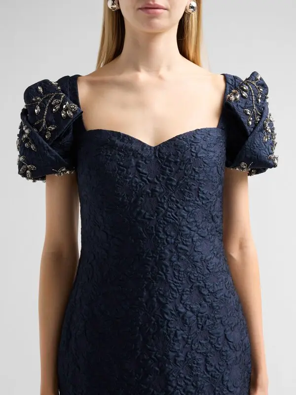Badgley Mischka Jacquard Sweetheart A-line Gown