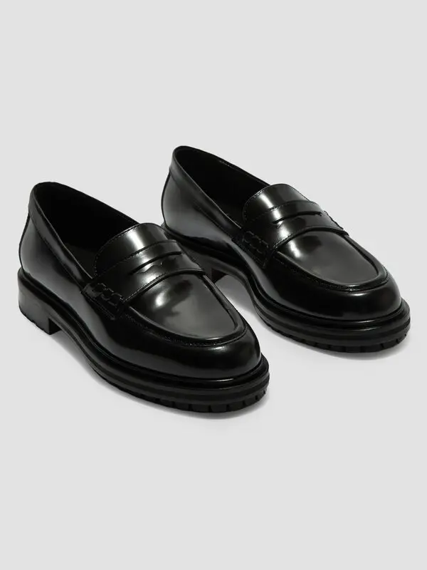 AeydĒ Leon Polido Leather Loafers