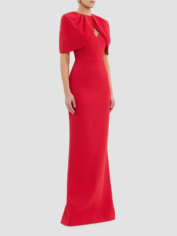 Rebecca Vallance Cameron Cape-sleeve Gown