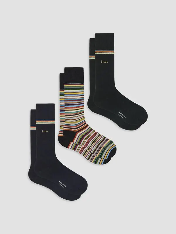 Paul Smith Gold Signature 3-pack Socks
