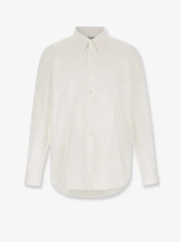 Saint Laurent Cotton Shirt With Plastron - Multicolor