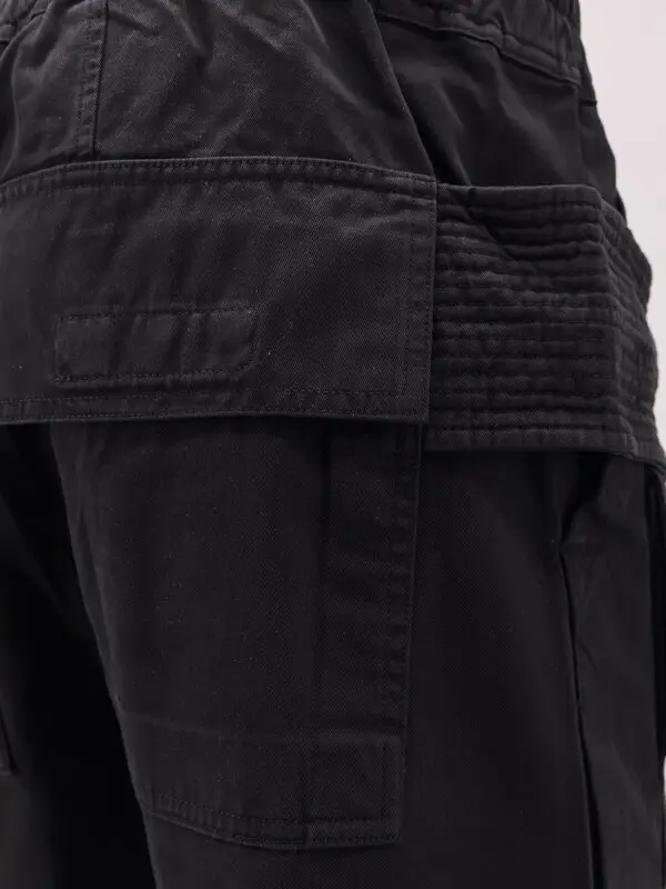 Rick Owens Creatch Wide Cotton Cargo Trousers