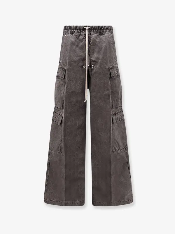 Rick Owens Cotton Double Cargo Jumbo Beas Trousers - Multicolor
