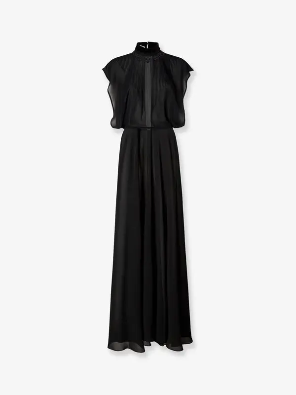 Fendi Georgette Dress - Multicolor