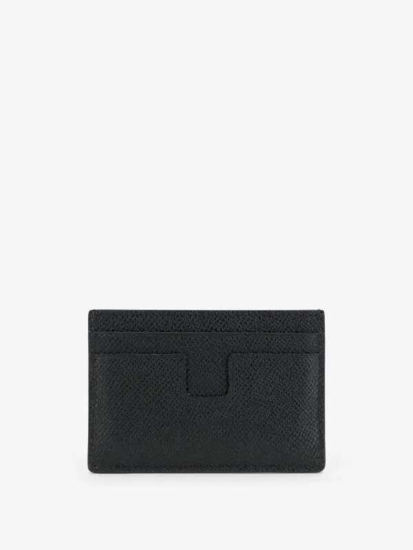 TOM FORD Leather Card Holder With Logo