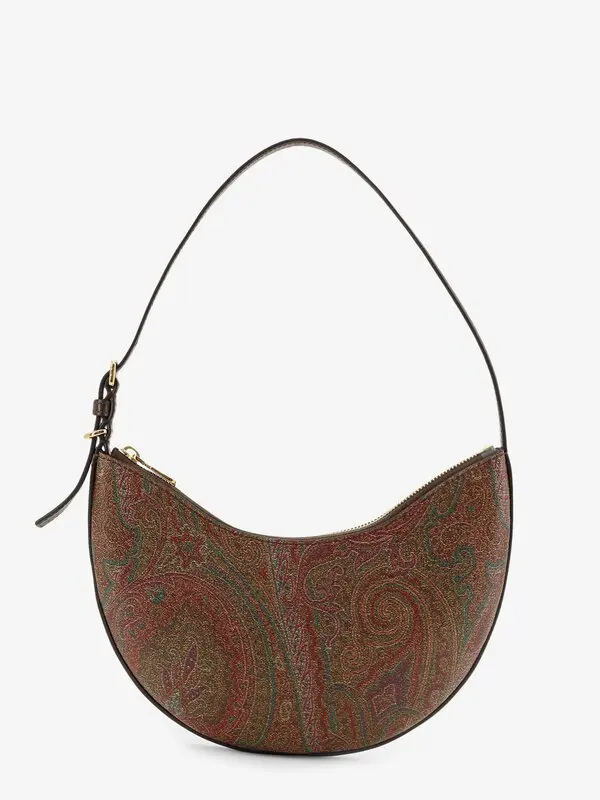 Etro Essential S Arnica Hobo Shoulder Bag In Paisley Jacquard Fabric - Multicolor