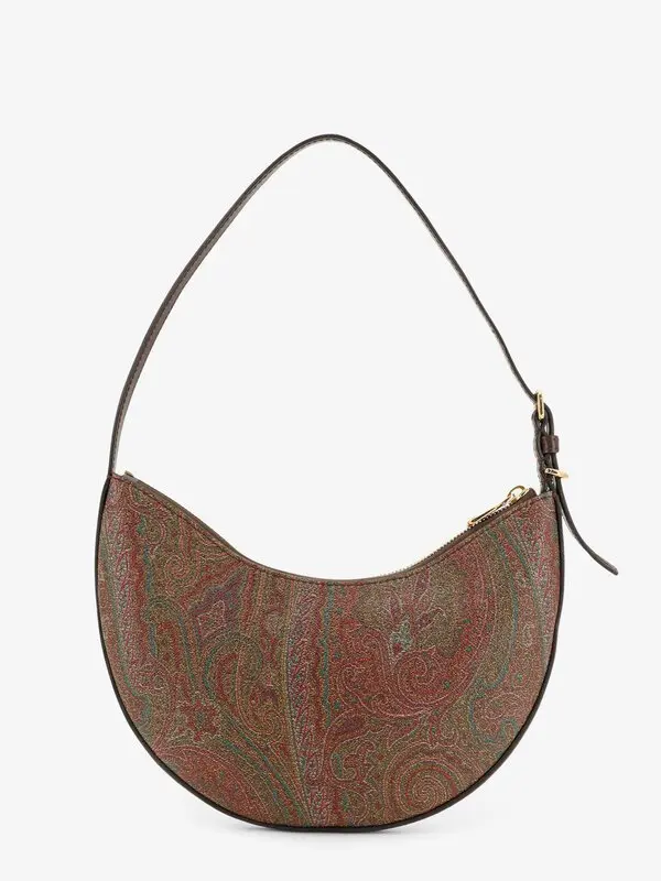 Etro Essential S Arnica Hobo Shoulder Bag In Paisley Jacquard Fabric - Multicolor