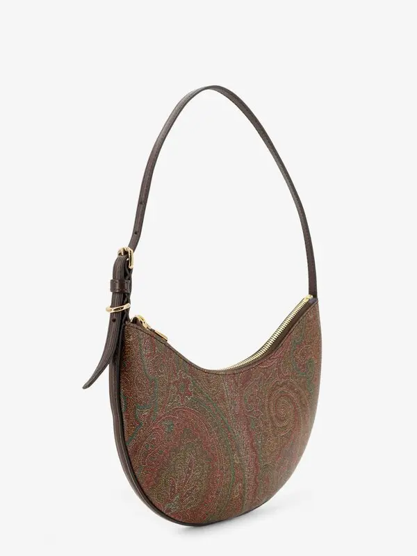 Etro Essential S Arnica Hobo Shoulder Bag In Paisley Jacquard Fabric - Multicolor