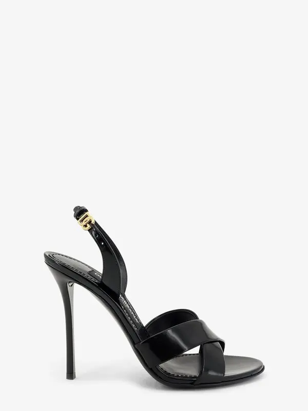 Dolce & Gabbana Keira Shiny Calfskin Leather Sandals - Multicolor