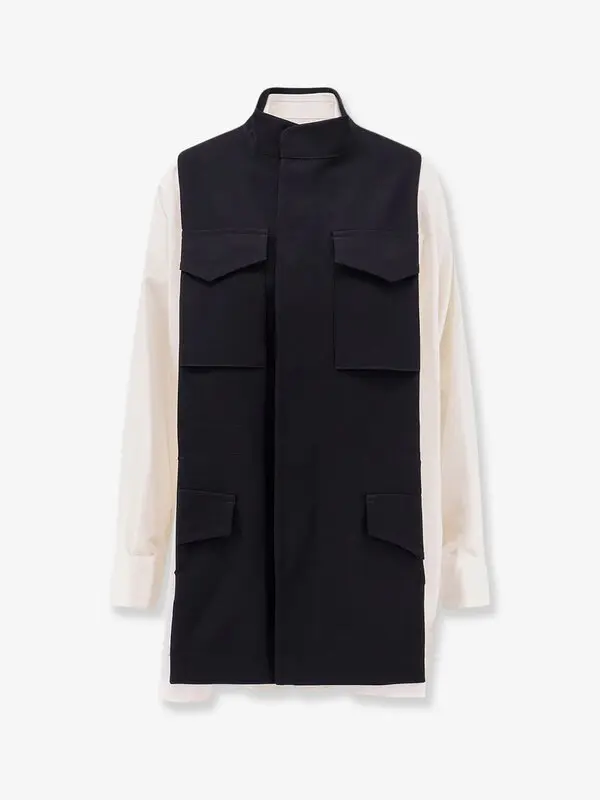 Sacai Bicolor Shirt With Pockets - Multicolor
