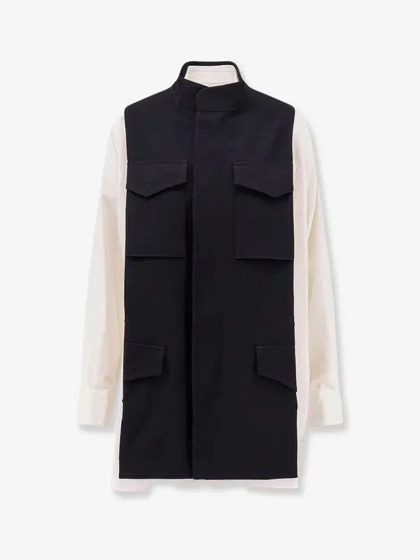 Sacai Bicolor Shirt With Pockets - Multicolor