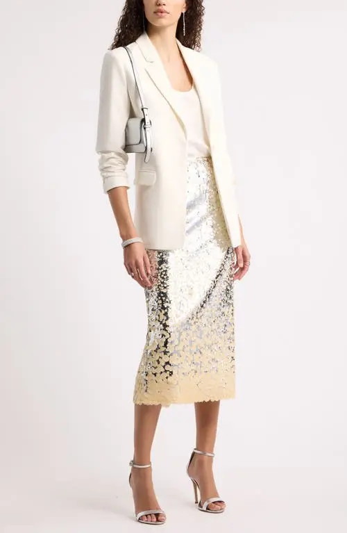 Nordstrom Sequin Column Midi Skirt