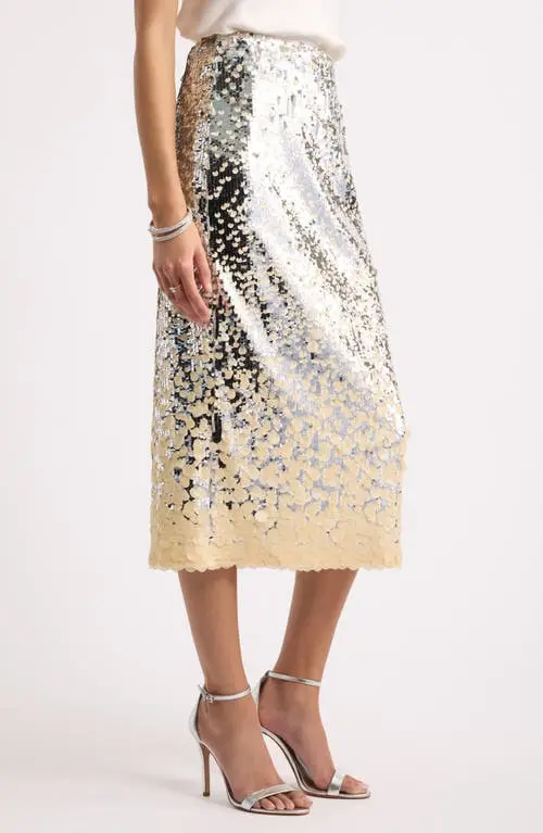 Nordstrom Sequin Column Midi Skirt