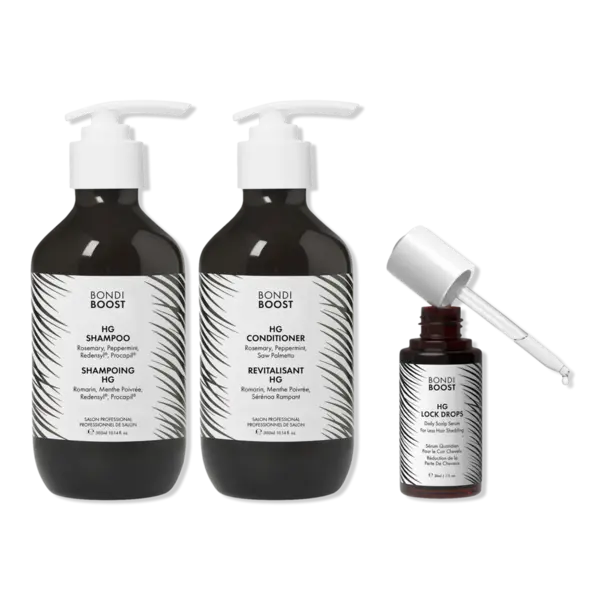 BONDI BOOST Anti-shed Trio: Shampoo, Conditioner & Lock Drops Scalp Serum - One-color