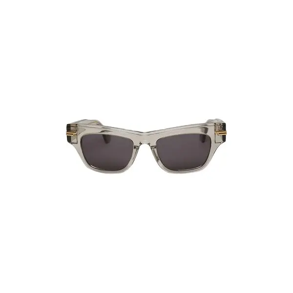 Bottega Veneta Clear Acetate Square Sunglasses