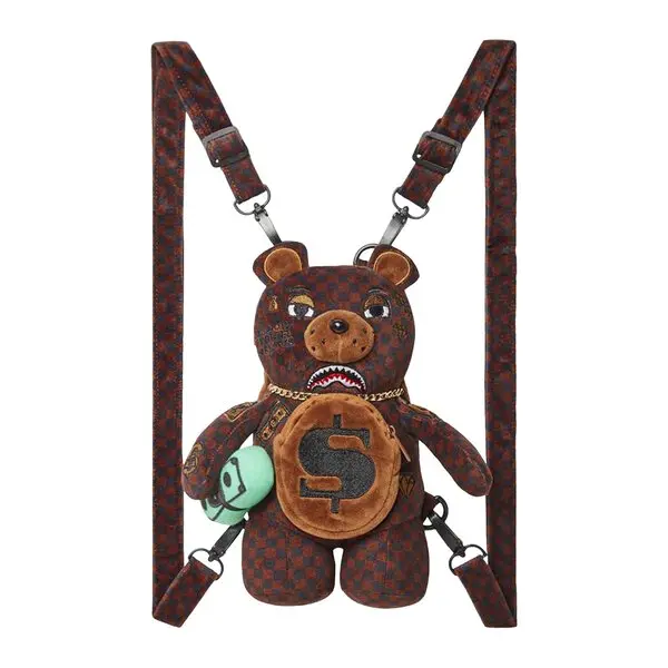 SPRAYGROUND Bear Cub Sharks In Paris Backpack - Multicolor