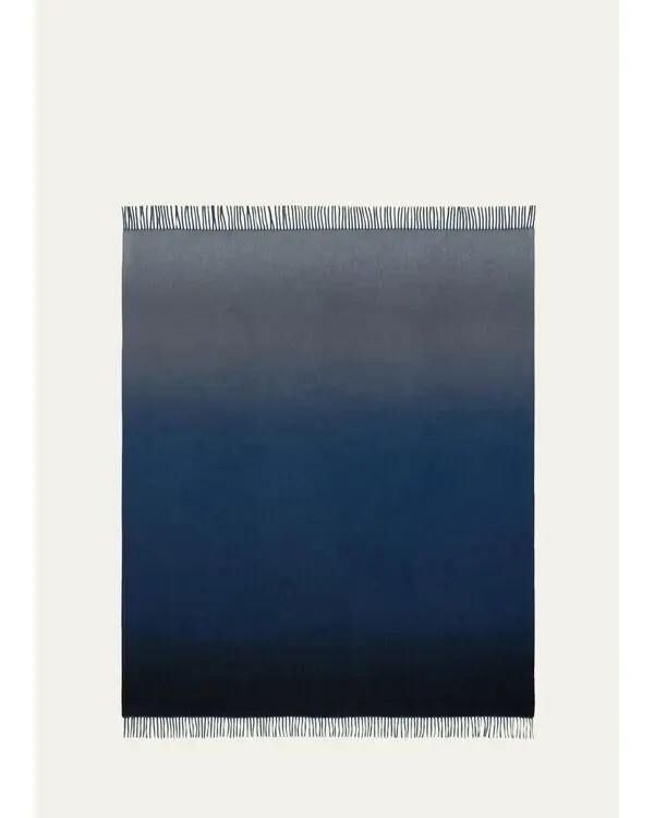 BEGG X CO Nuance Ombre Cashmere Throw, 58" X 72 - Cosmos