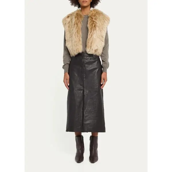 Brunello Cucinelli Long Lamb Shearling Vest