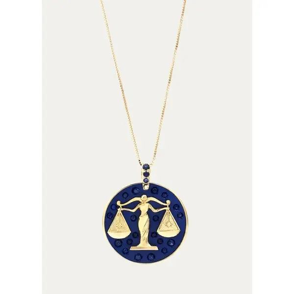 FARAONE MENNELLA BY R.F.M.A.S. Libra 18k Yellow Gold, Sterling Silver & Titanium Pendant Necklace