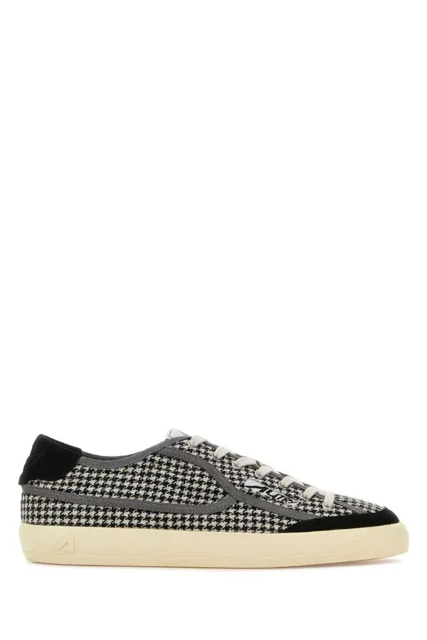 AUTRY Autumn Fabric & Suede Windscape Sneaker With Mini Print Detail