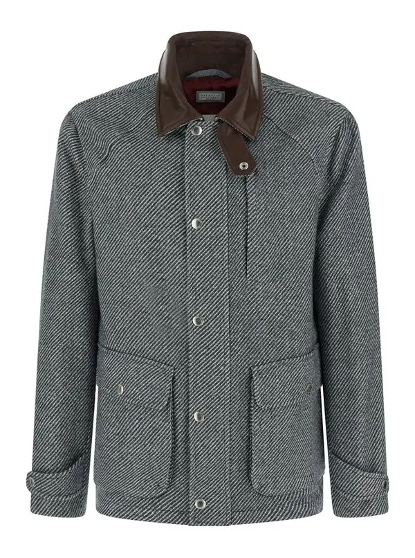 Brunello Cucinelli Tailored Outerwear Jacket - Grey