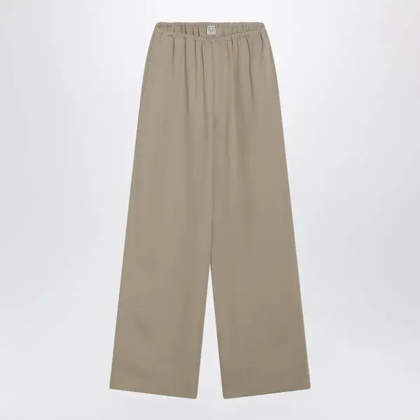 TOTEME Viscose Trousers With Draped Rock Detail