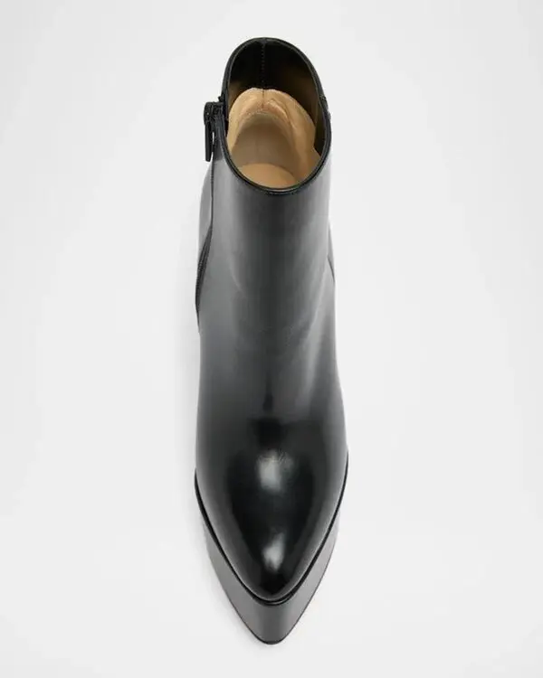 CHRISTIAN LOUBOUTIN 150mm Jenna Leather Platform Booties