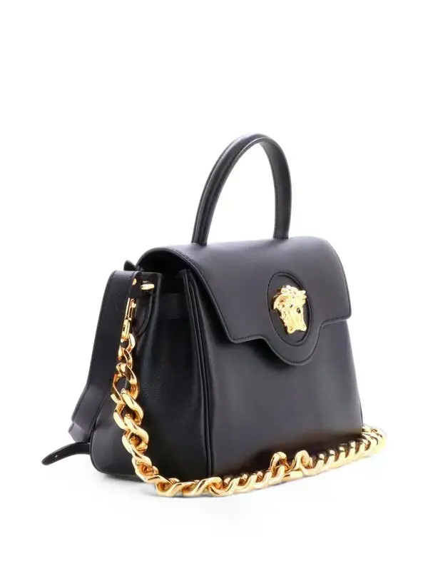 Versace La Medusa Top Handle Bag Leather Medium Satchel