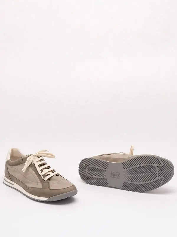 Brunello Cucinelli Nylon And Nubuck Sneakers