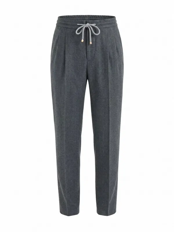 Brunello Cucinelli Virgin Wool Flannel Trousers