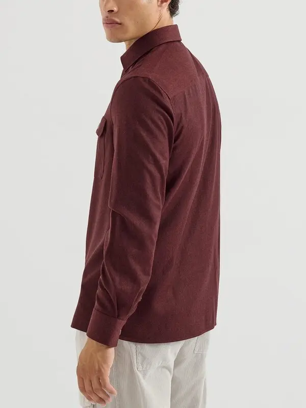 Brunello Cucinelli Virgin Wool Flannel Overshirt - Multicolor