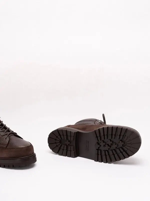 Brunello Cucinelli Leather Explorer Boots
