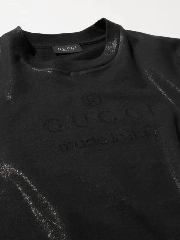 Gucci Jersey T-shirt With Gg Print