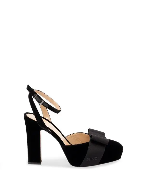 Fendi Velvet Slingback