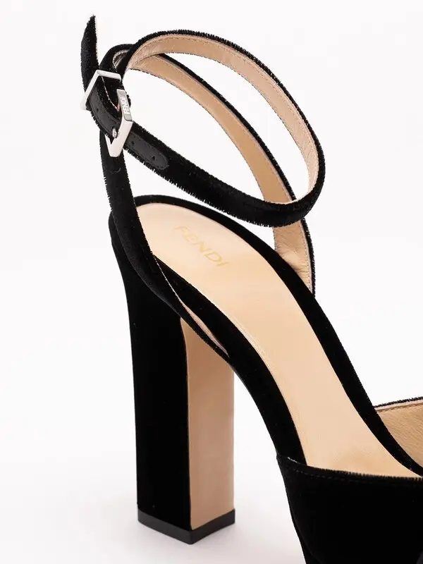 Fendi Velvet Slingback - Multicolor