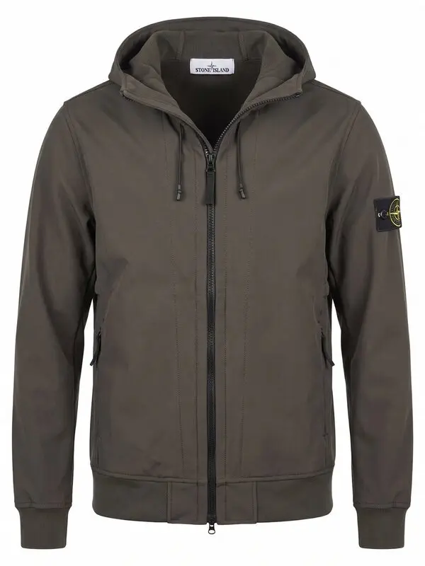 Stone Island Soft Shell-r_e.dye Biker Jacket