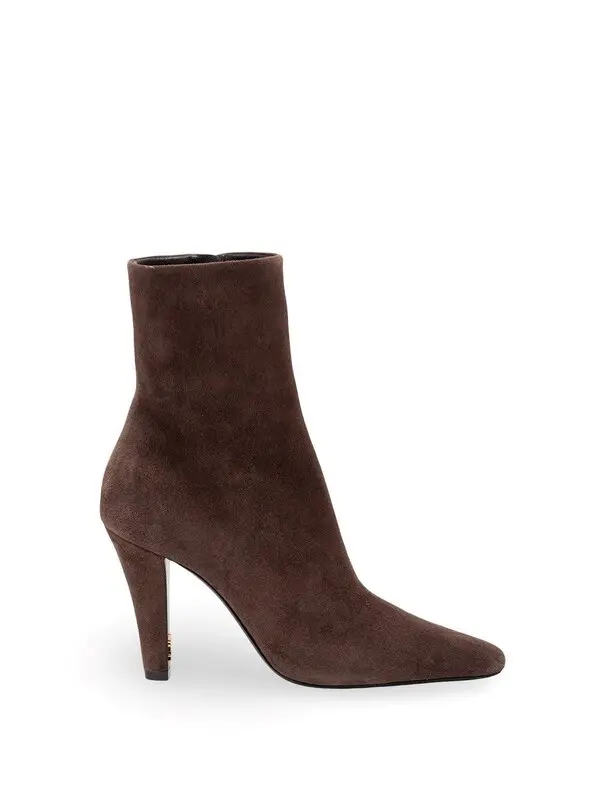 Saint Laurent Jill Booties In Suede
