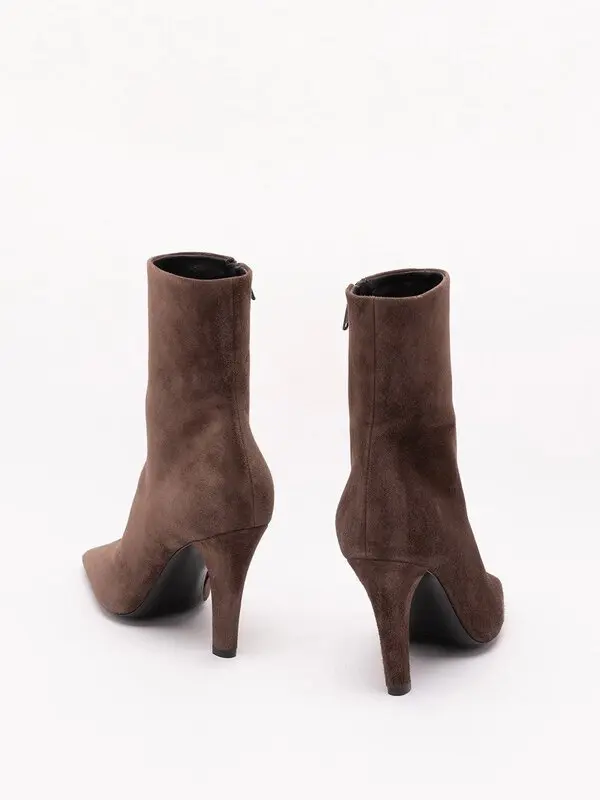 Saint Laurent Jill Booties In Suede