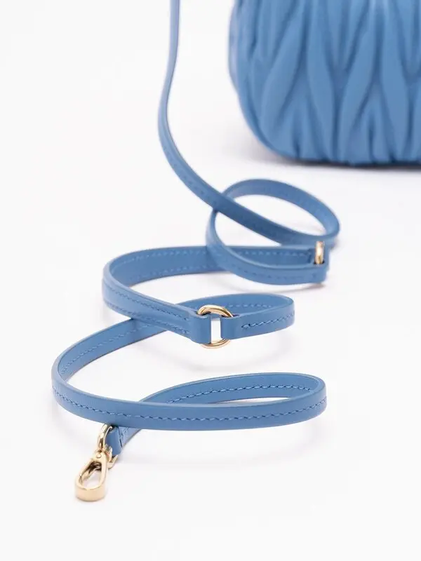 Miu Miu Wander` Matelassé Leather Hobo Bag