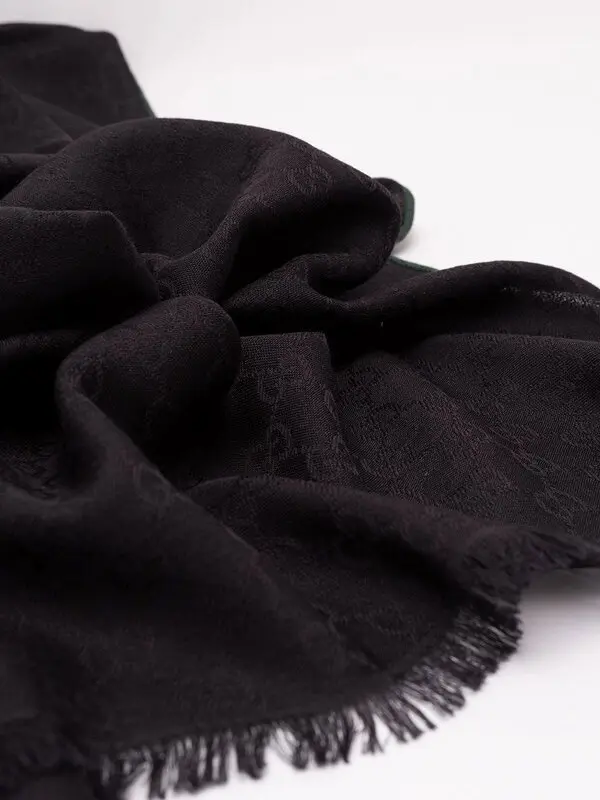 Gucci Gg Wool Silk Jacquard Stole