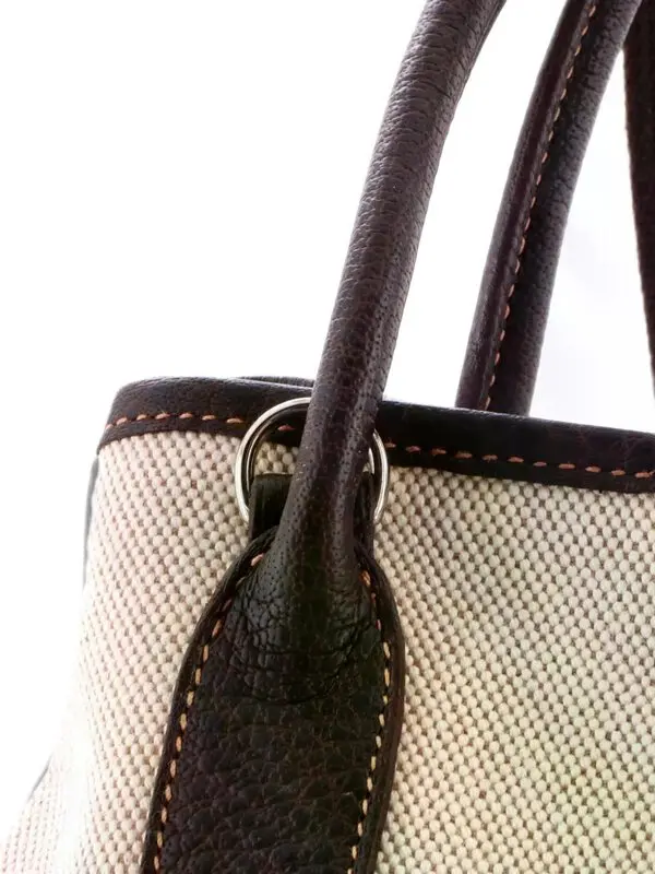 Hermès Garden File Toile And Leather 28 Tote Bag