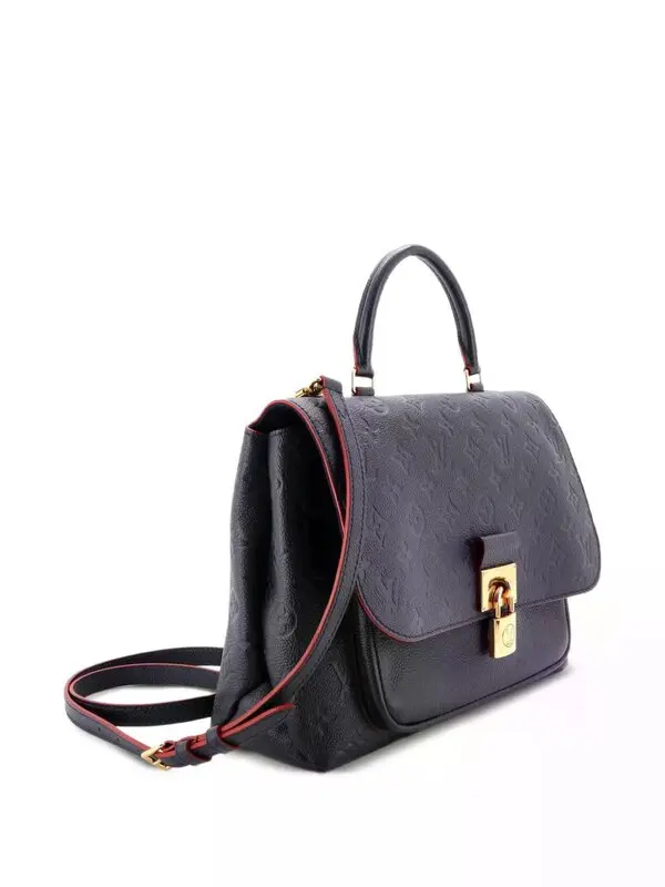 LOUIS VUITTON Marignan Handbag Monogram Empreinte Leather Satchel - Blue