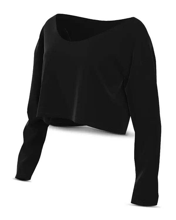 Nike Zenvy Dri-fit Long Sleeve Top - Black
