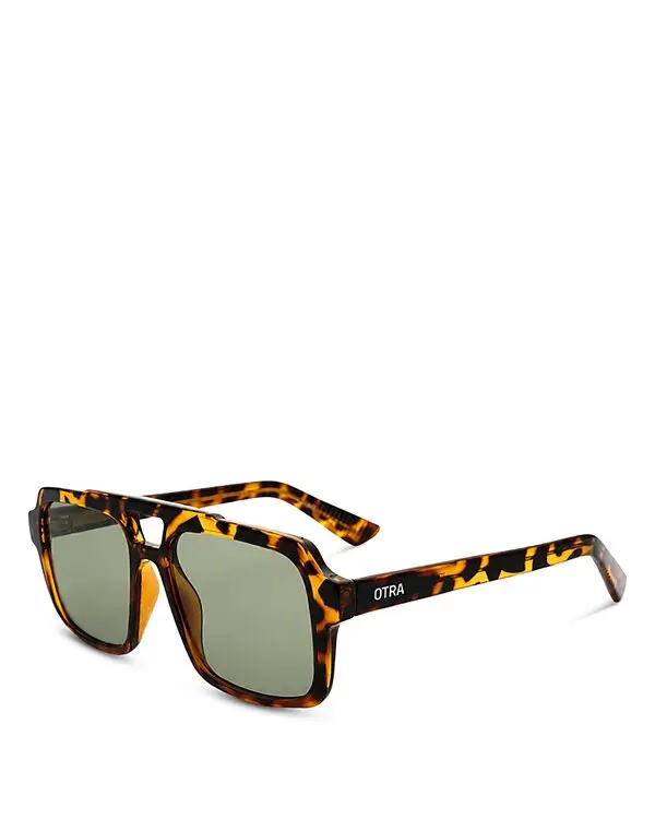 OTRA Tame Aviator Sunglasses, 59mm - Tortoise
