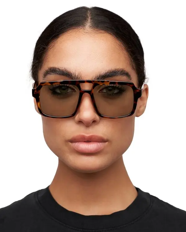OTRA Tame Aviator Sunglasses, 59mm - Tortoise