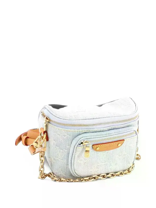 LOUIS VUITTON Bum Bag Monogram Denim Mini Belt Bag